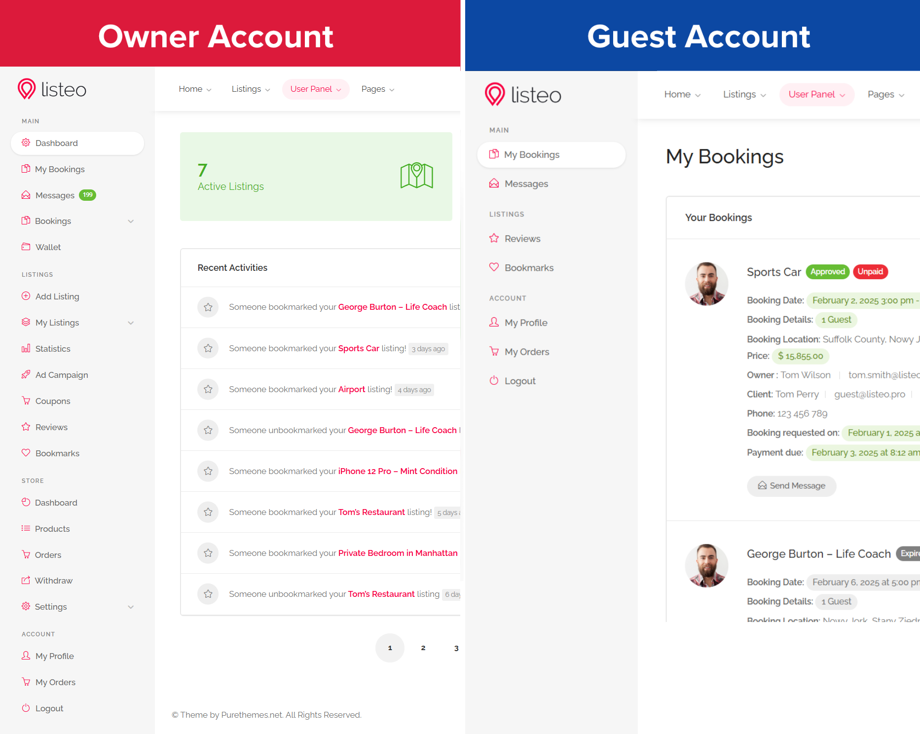 What are diffrences between “Guest” and “Owner” user roles? – Listeo ...