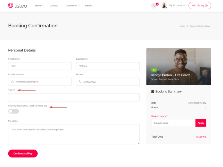Adding custom field to booking confirmation form – Listeo Knowledge Base Adding custom field to booking confirmation form – Listeo Knowledge Base